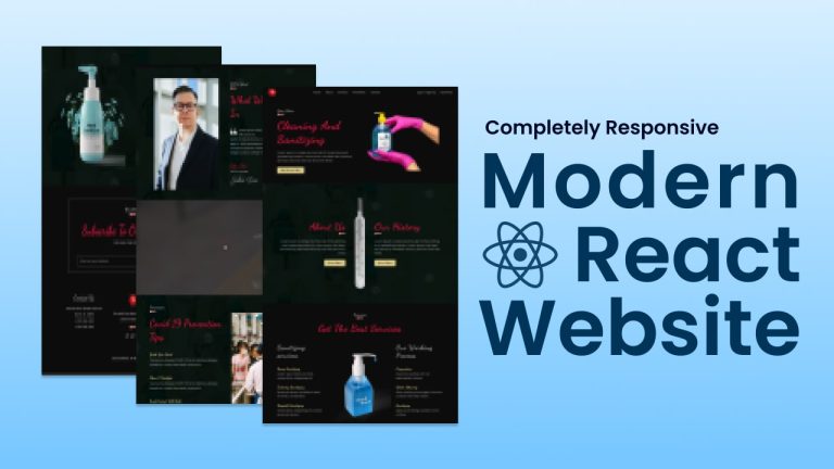 Build a Fully Responsive Website with Modern UI and UX in React JS - Light Code
