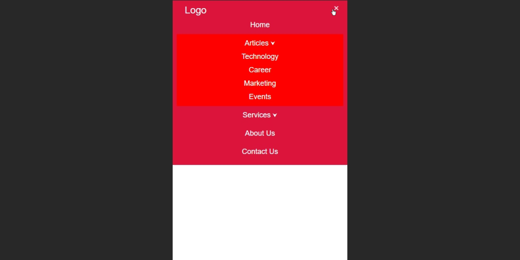 How to Build a Responsive Navigation Bar with Dropdown Menu Step by ...